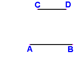Cut off part of line equal to another