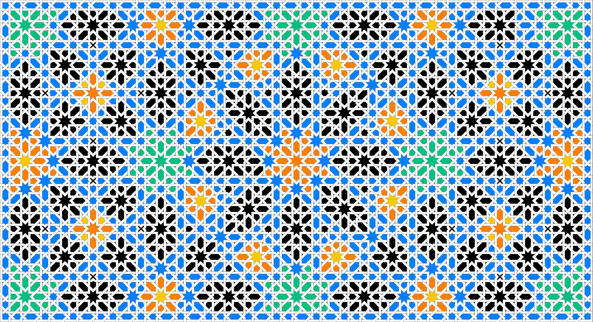 Examples of Islamic interlacing patterns