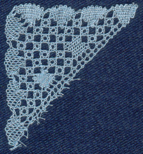 Complex corner with diamonds