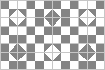 Examples of geometric Roman mosaics