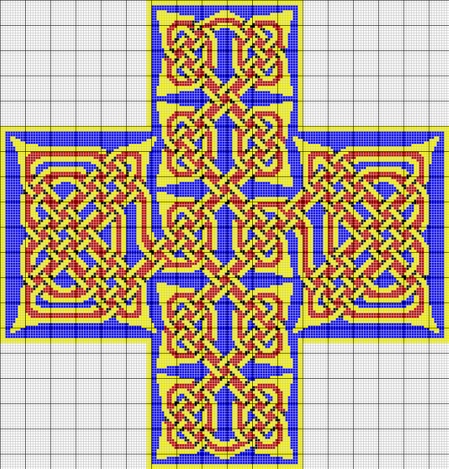 Celtic knot pattern